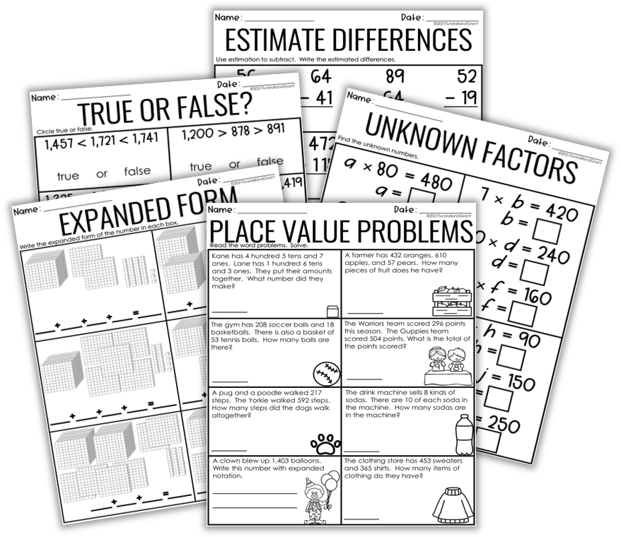 Standard Practice Skill Pages - Tunstall's Teaching