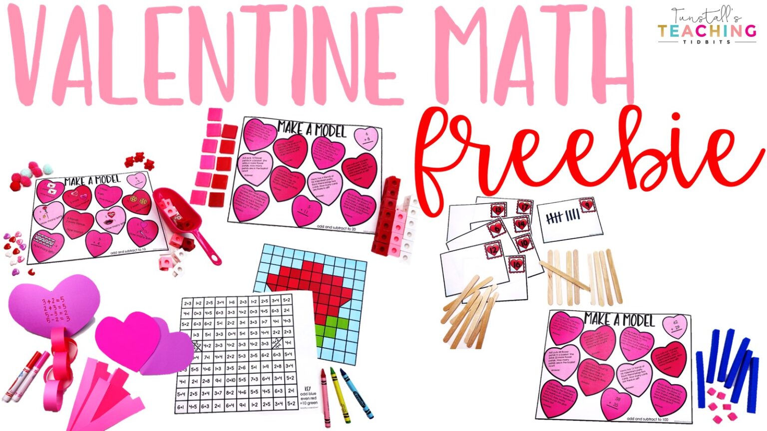 Valentine Math K-2 Freebie - Tunstall's Teaching