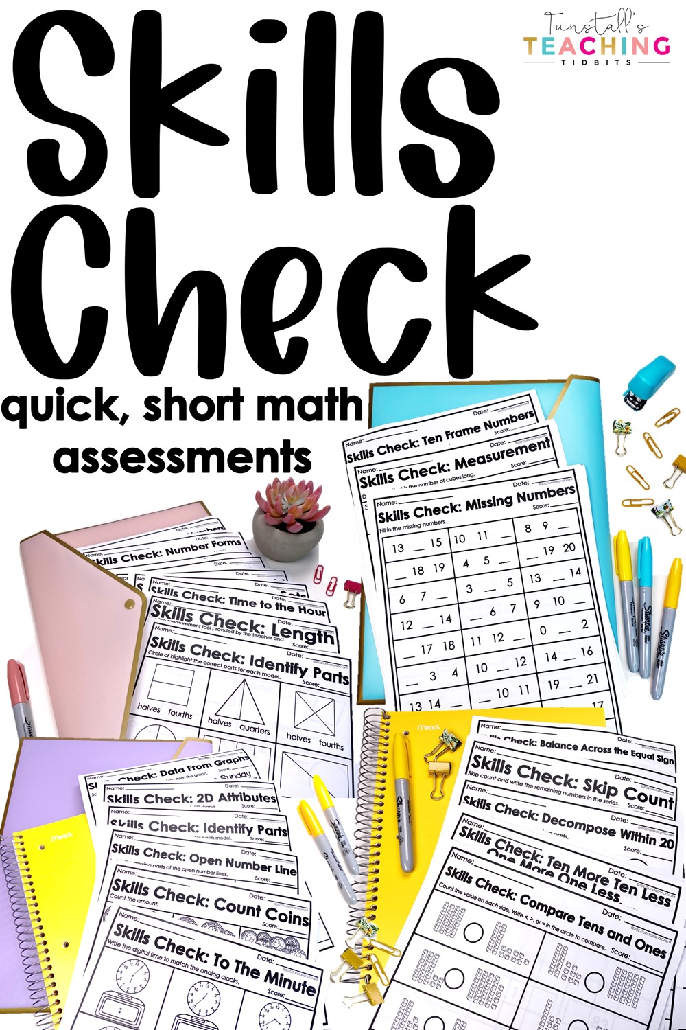 Skills Check: Quick One Skill Math Assessments - Tunstall's Teaching