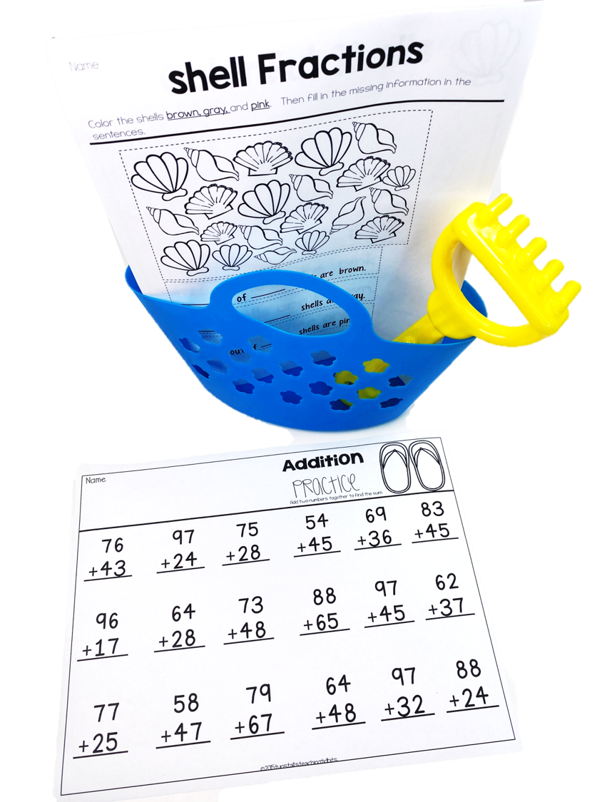 Summer Themed Math Centers - Tunstall's Teaching