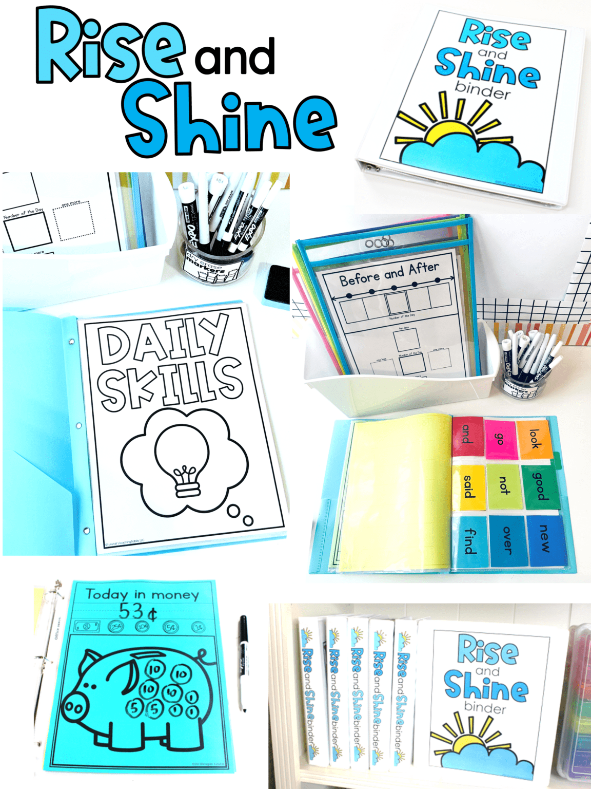 Rise and Shine Binders | Set a Routine | Tunstall's Teaching