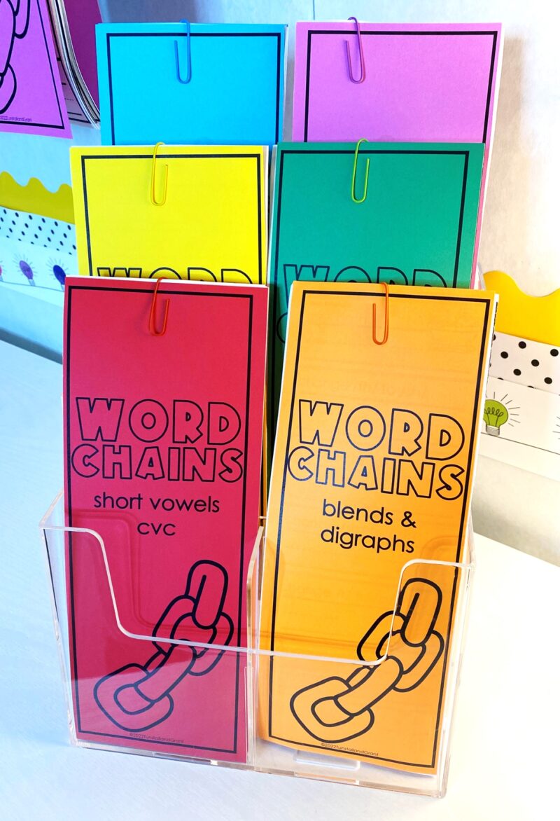 Word Chains for Reading Skills - Tunstall's Teaching
