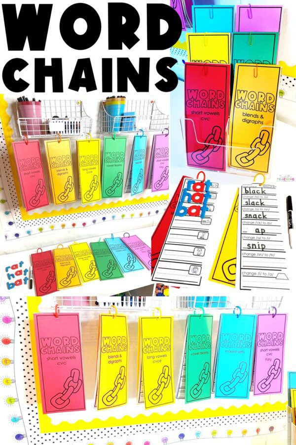 Word Chains For Reading Skills Tunstall s Teaching
