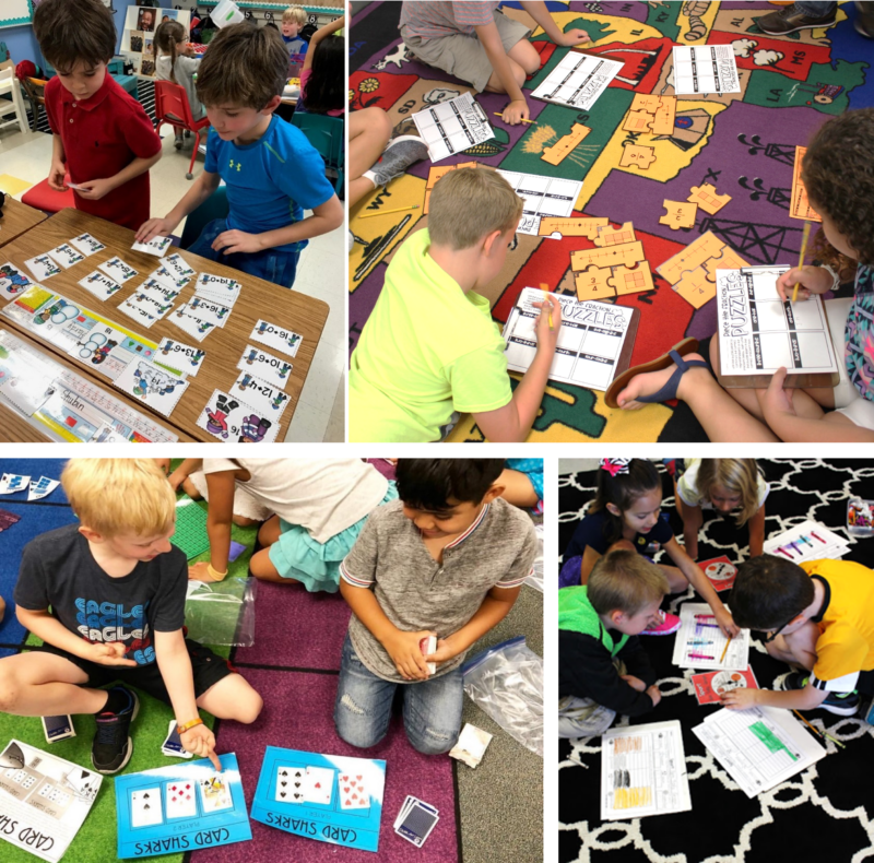 Math Workstations for Back to School - Tunstall's Teaching