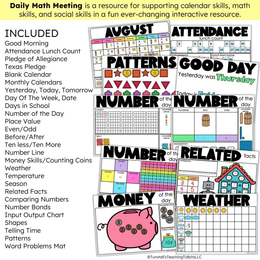 How to Teach a Daily Math Meeting: Calendar and Number of the Day ...