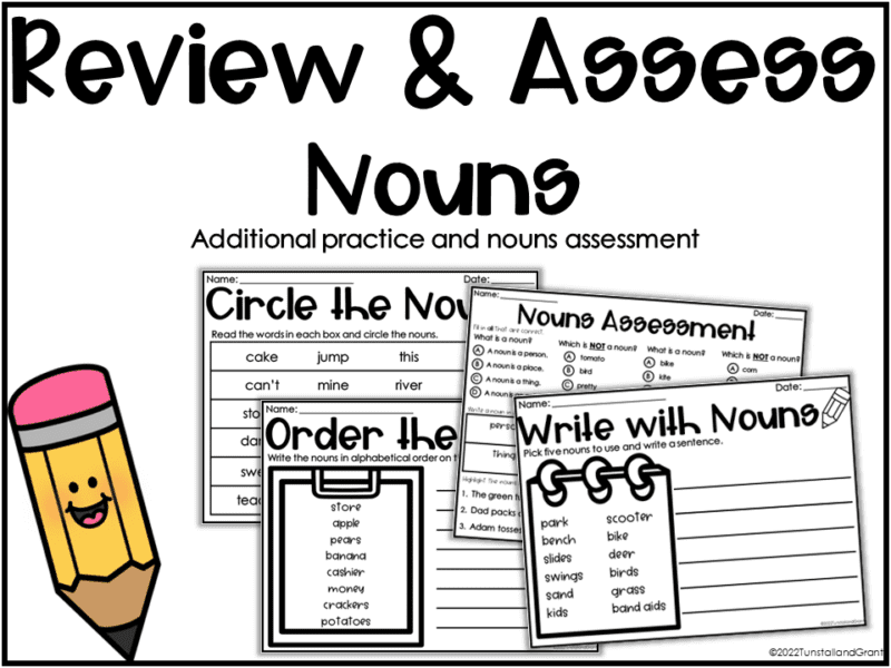 Grab and Go Grammar for Second Grade - Tunstall's Teaching