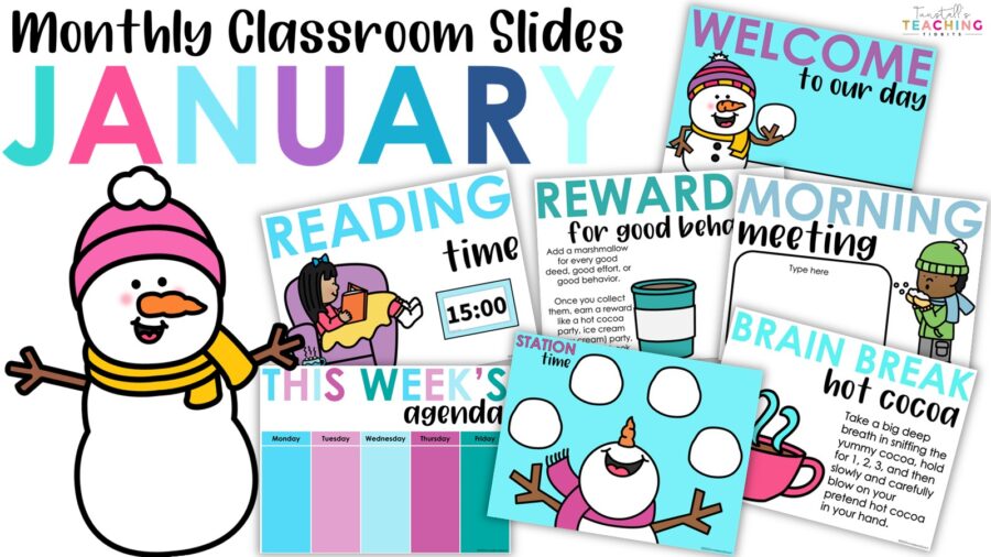 Monthly Classroom Slides - Tunstall's Teaching