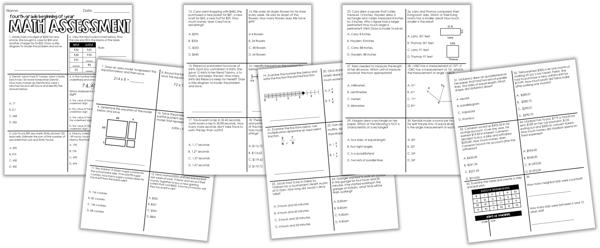 Math Data Tracking - Tunstall's Teaching