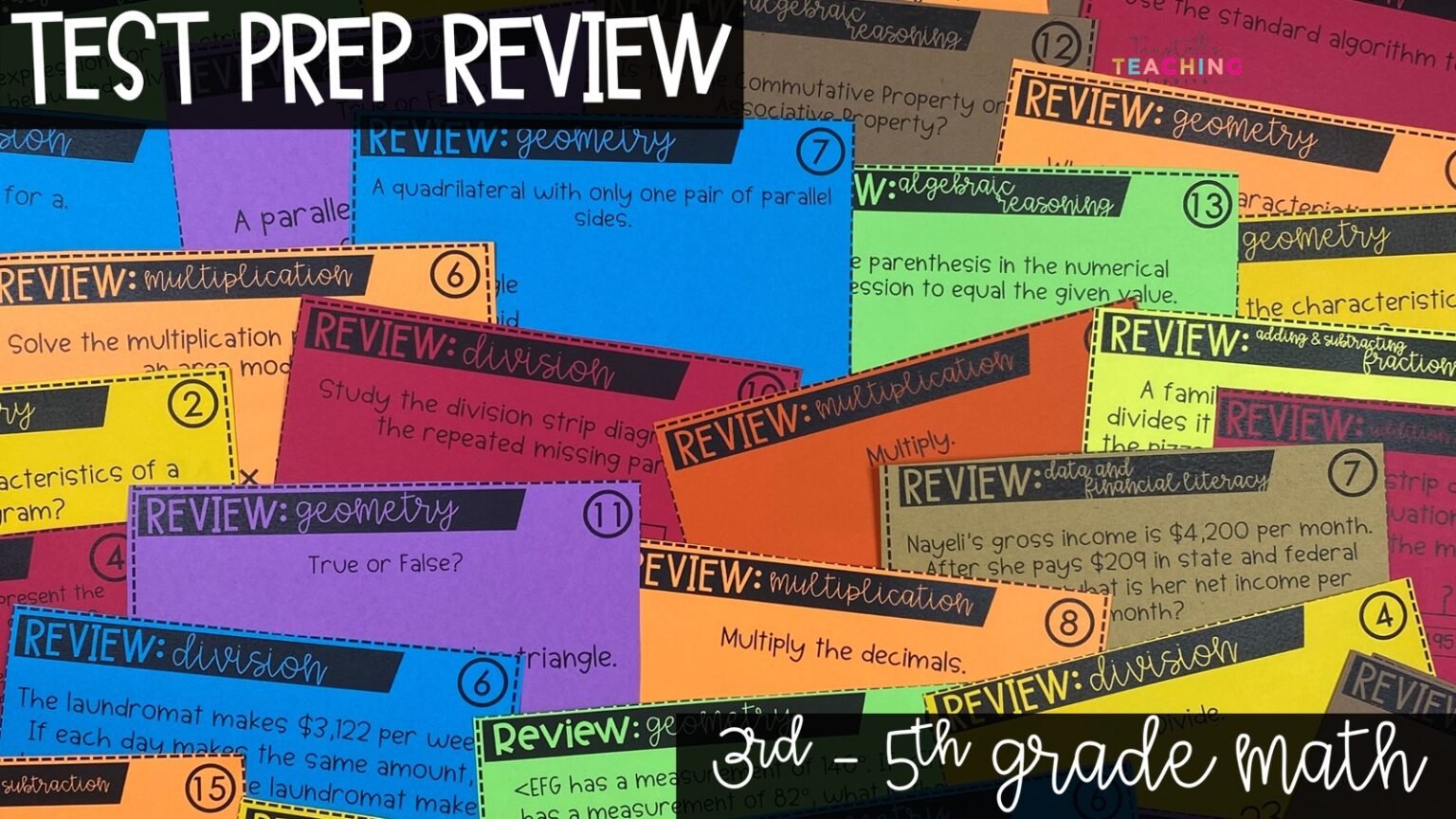 Math Test Prep Review - Tunstall's Teaching