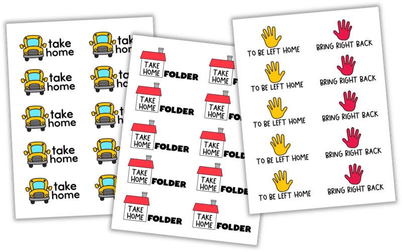 Free School Folder Labels For Teachers - Tunstall's Teaching