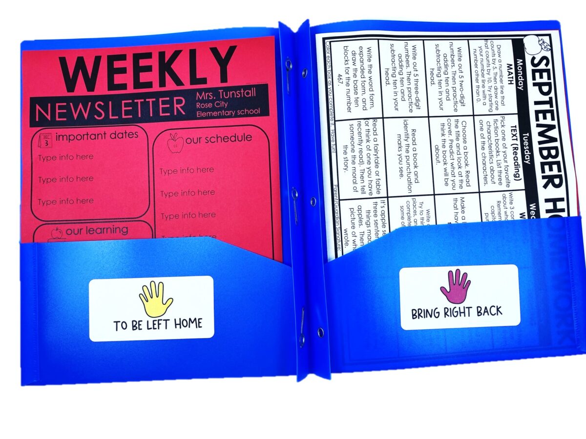 Free School Folder Labels For Teachers - Tunstall's Teaching