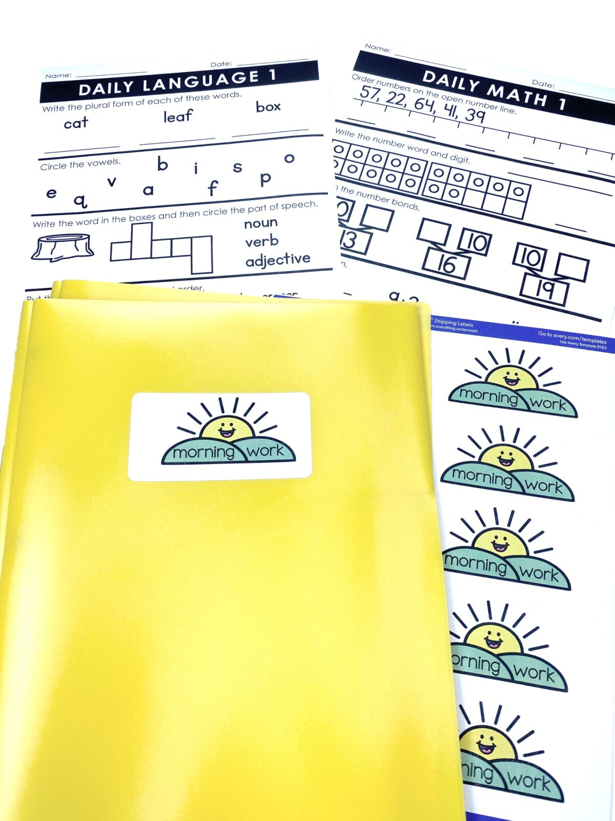 Free School Folder Labels For Teachers - Tunstall's Teaching