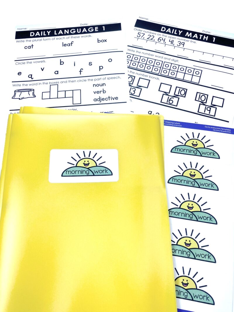 Free School Folder Labels For Teachers - Tunstall's Teaching
