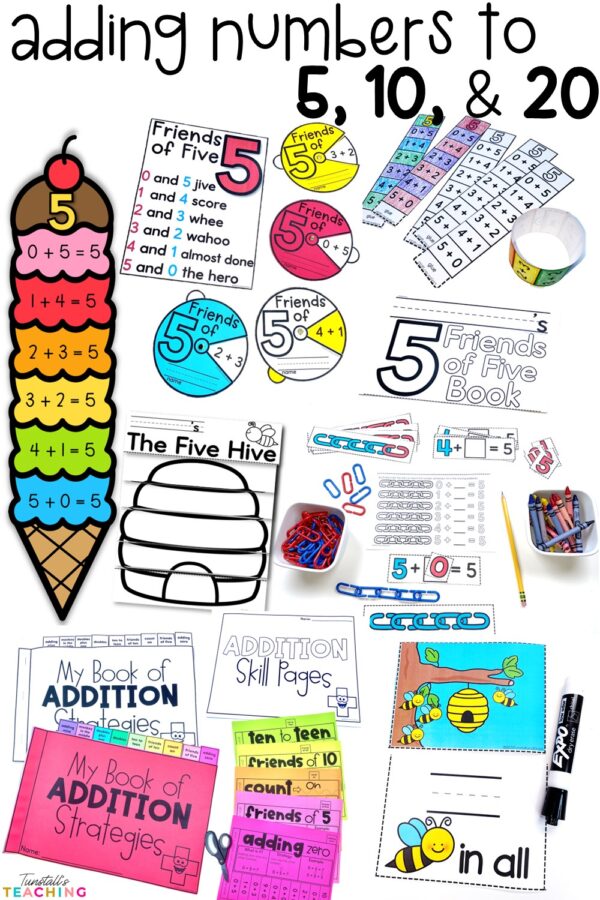 Adding Numbers to 5, 10, and 20 - Tunstall's Teaching