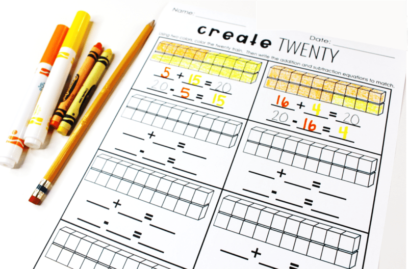 Adding Numbers to 5, 10, and 20 - Tunstall's Teaching