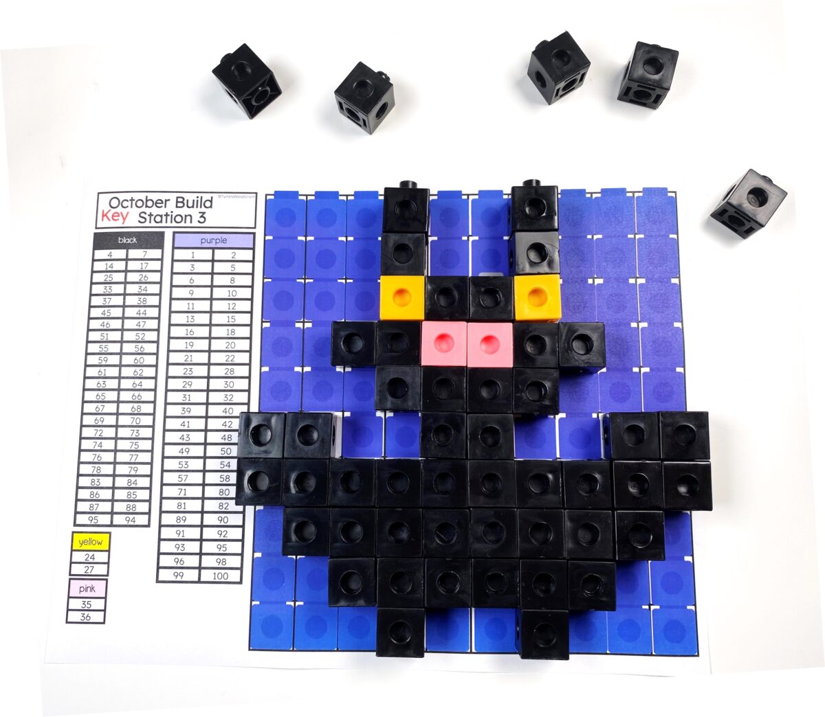 Build and Color Place Value Mystery Pictures - Tunstall's Teaching