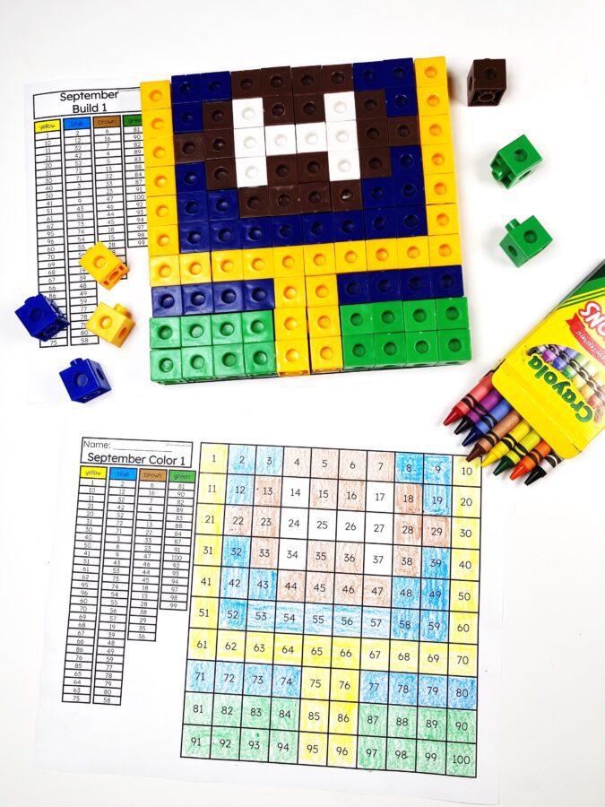 Build and Color Place Value Mystery Pictures - Tunstall's Teaching