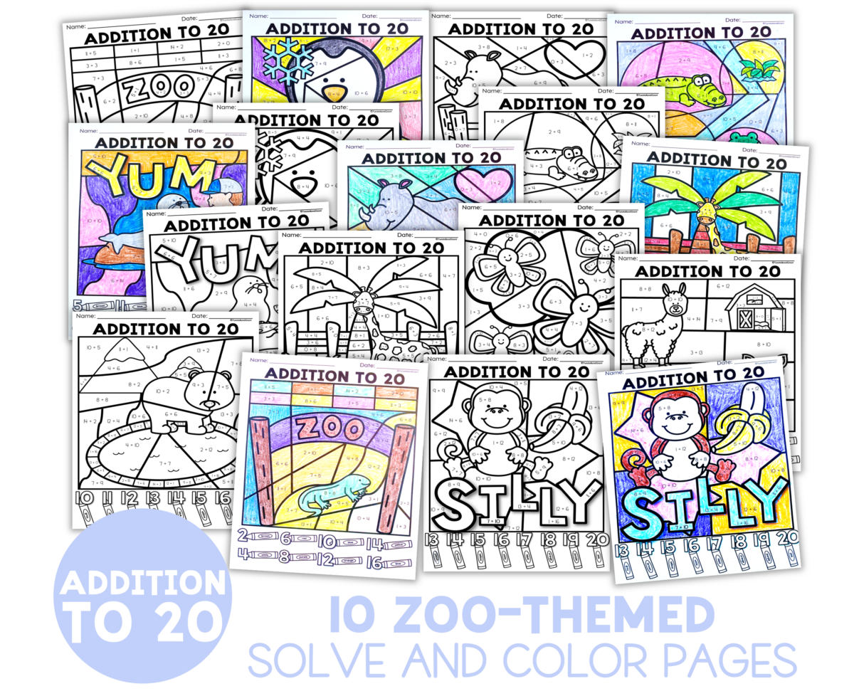 Adding Numbers to 5, 10, and 20 - Tunstall's Teaching