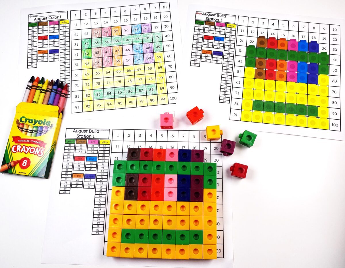 Build and Color Place Value Mystery Pictures - Tunstall's Teaching