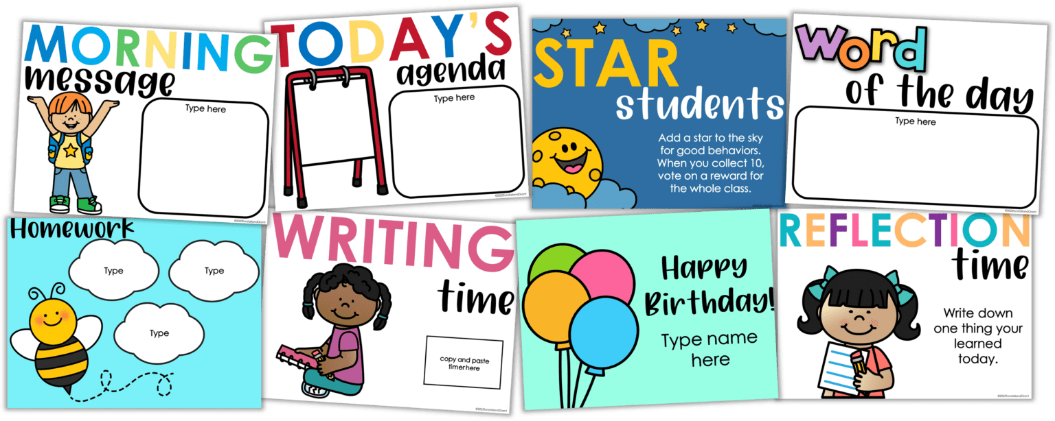 Monthly Classroom Slides For Teaching - Tunstall's Teaching