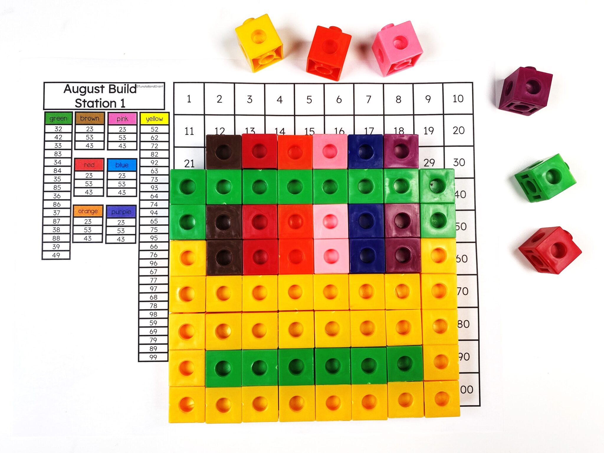 Build and Color Place Value Mystery Pictures - Tunstall's Teaching