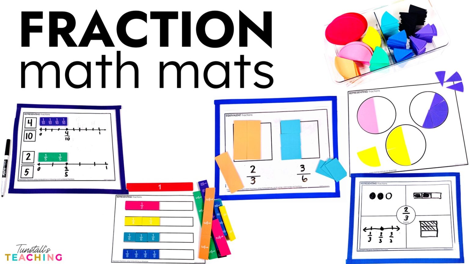 Fraction Math Mats - Tunstall's Teaching