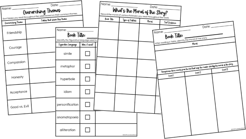 Engaging Literacy Activities for Upper Elementary - Tunstall's Teaching