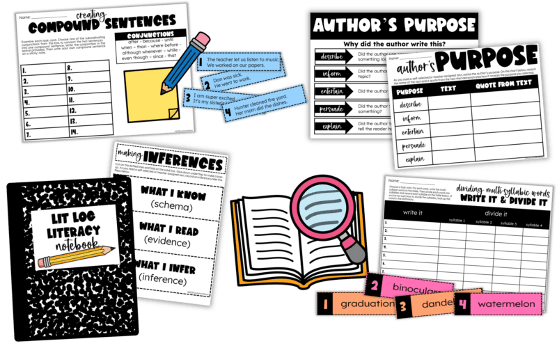 Engaging Literacy Activities for Upper Elementary - Tunstall's Teaching