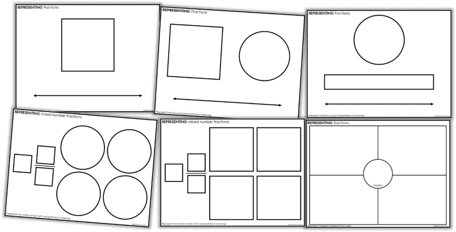 Fraction Math Mats - Tunstall's Teaching