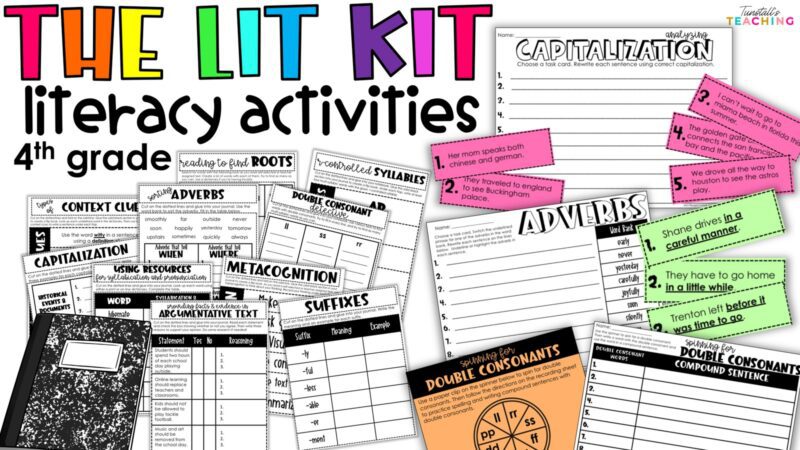 Engaging Literacy Activities for Upper Elementary - Tunstall's Teaching