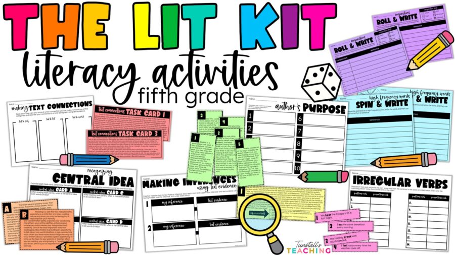 Engaging Literacy Activities for Upper Elementary - Tunstall's Teaching