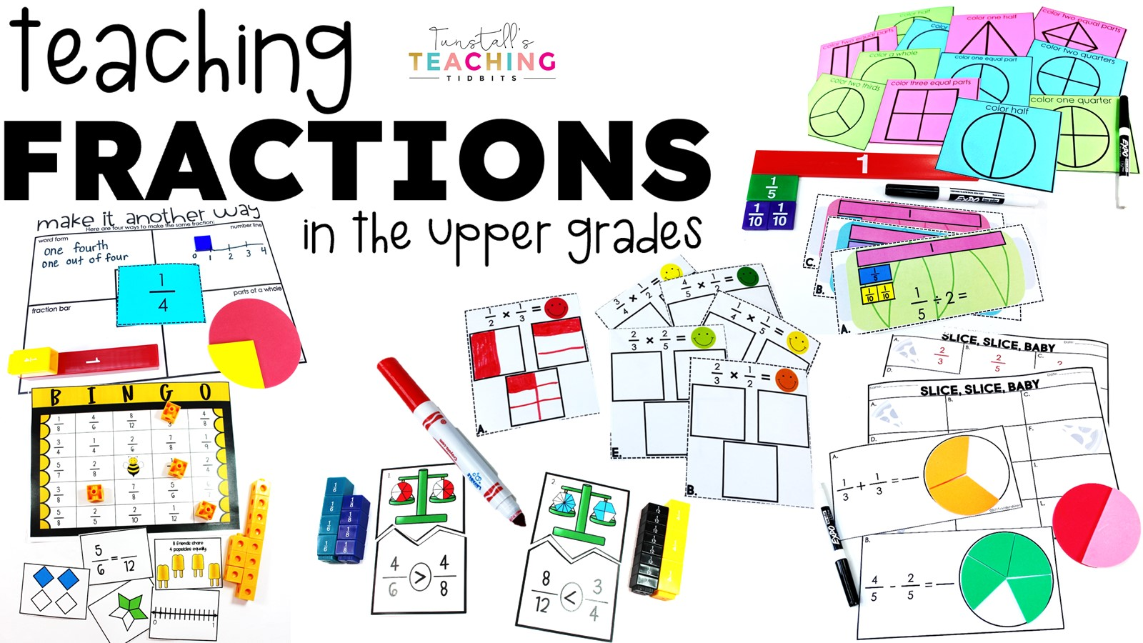Fraction Math Mats - Tunstall's Teaching