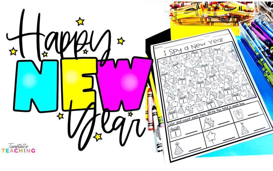 January Math and Literacy with Free New Year's Activities - Tunstall's ...