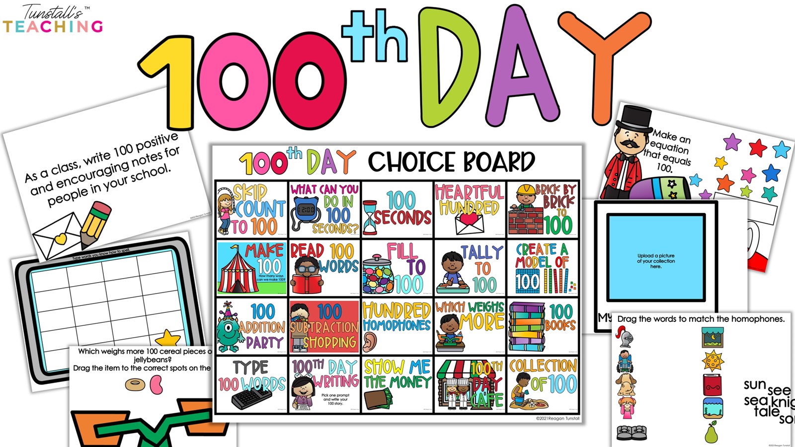 100 and 120 Days in School Celebration - Tunstall's Teaching