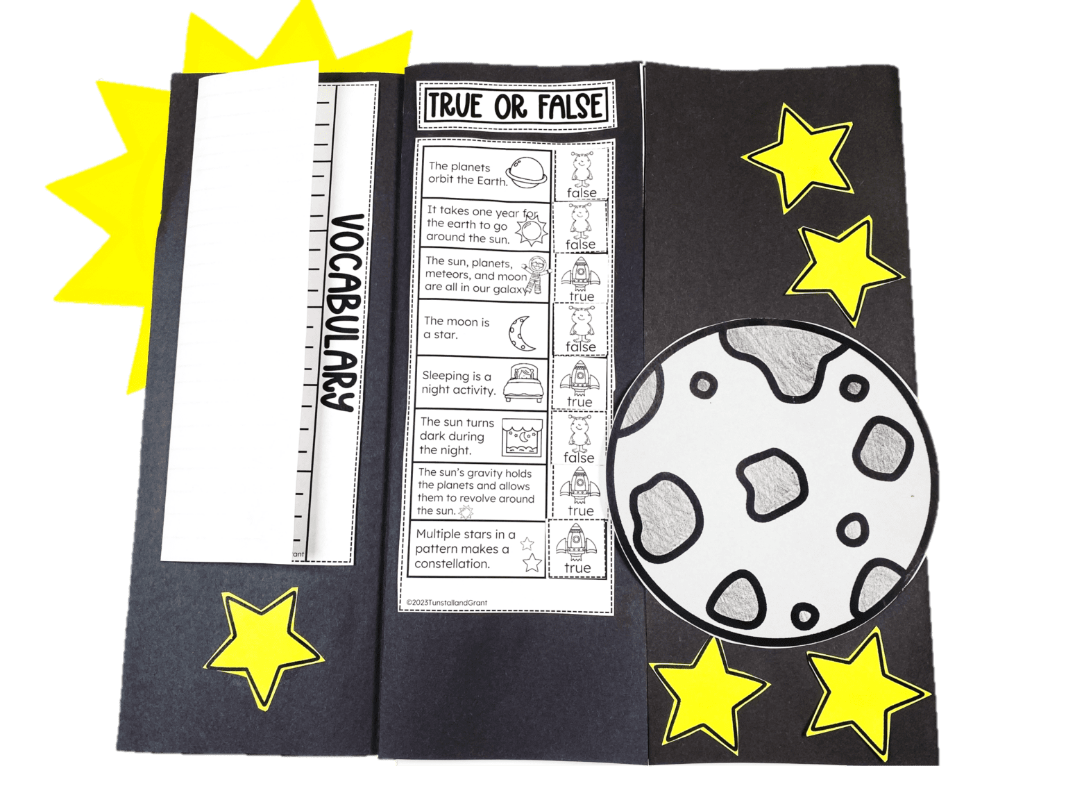 Learning About The Sun, Moon, and Stars - Tunstall's Teaching