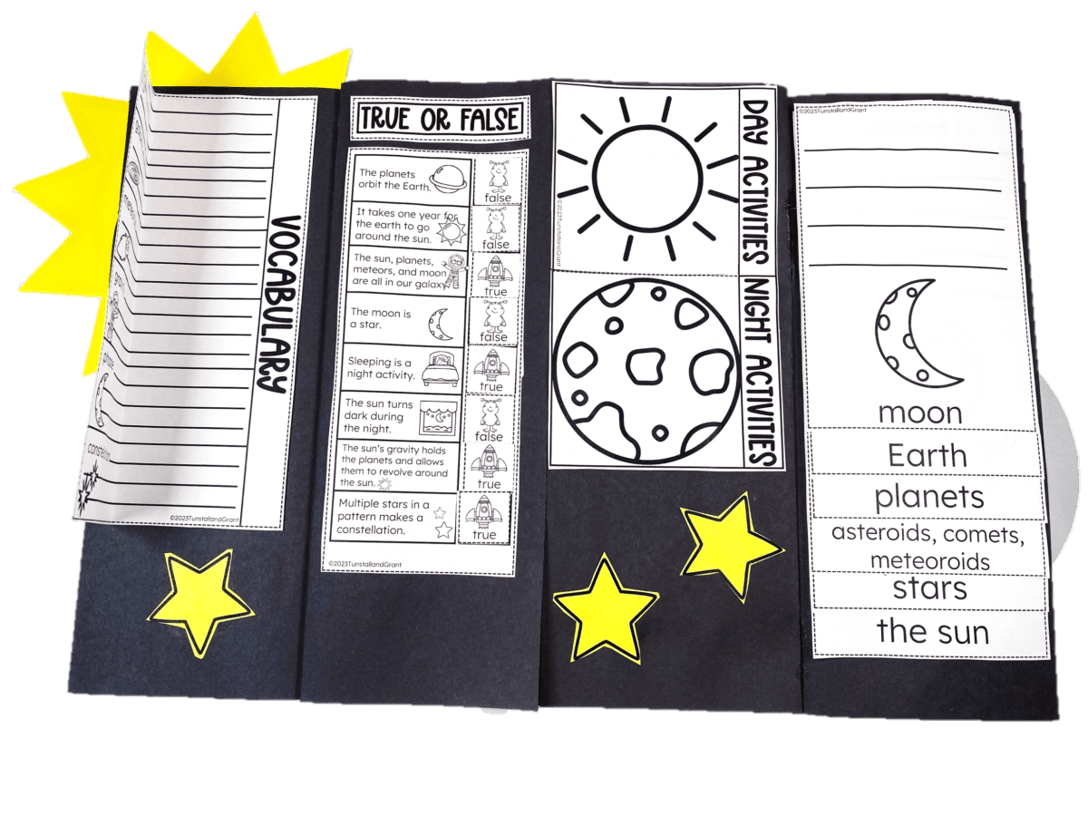 Learning About The Sun, Moon, and Stars - Tunstall's Teaching