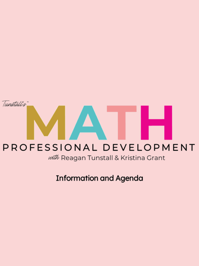 Math Professional Development - Tunstall's Teaching