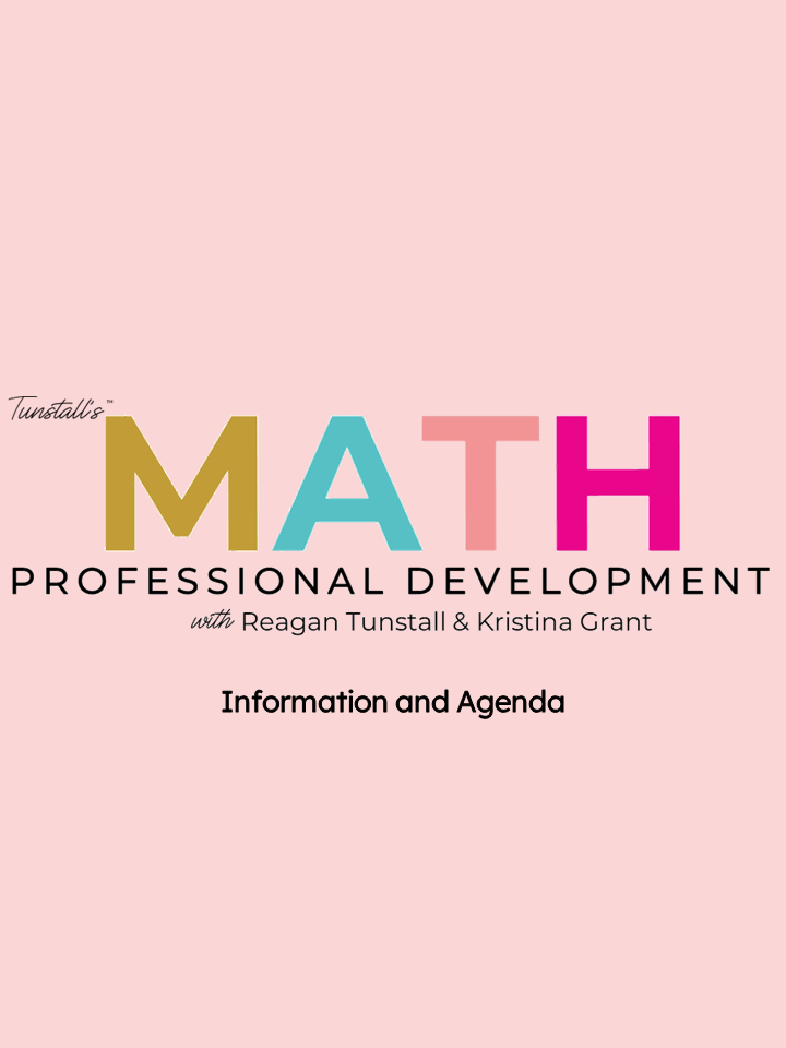 Math Professional Development - Tunstall's Teaching