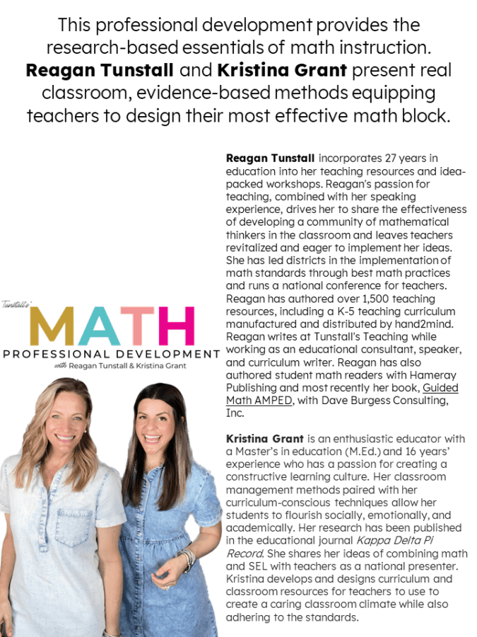 Math Professional Development - Tunstall's Teaching