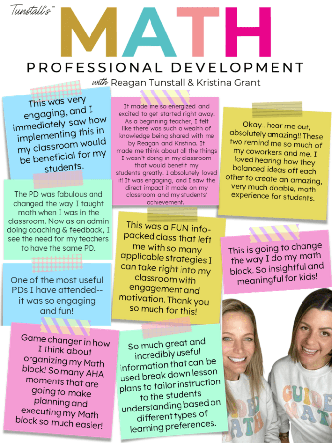 Math Professional Development - Tunstall's Teaching