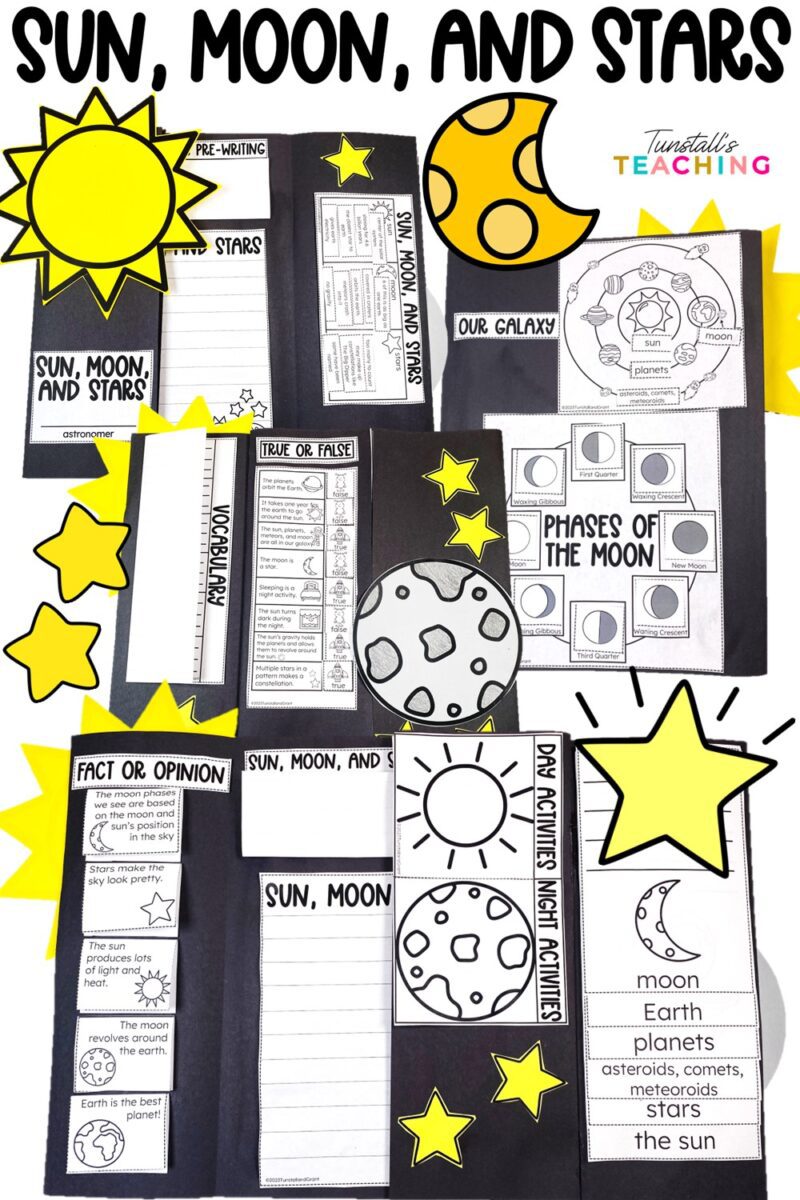 Learning About The Sun, Moon, and Stars - Tunstall's Teaching