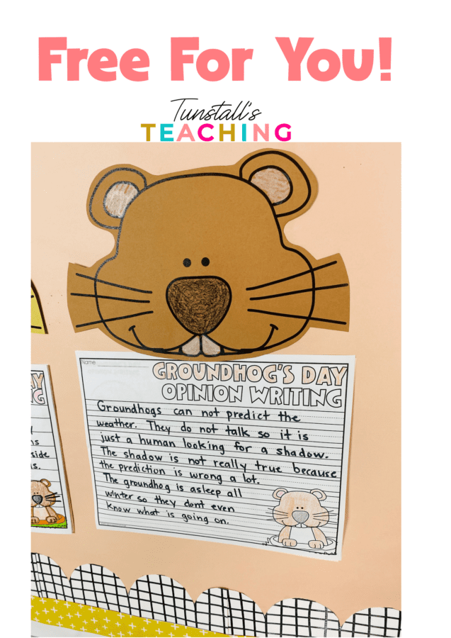 Free Groundhog Day Fact and Opinion Writing Lesson - Tunstall's Teaching