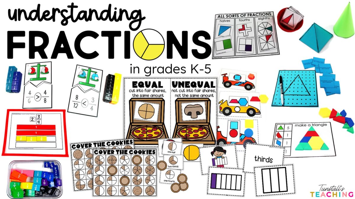 Understanding Fractions K-5 Vertical Alignment Lessons and Centers