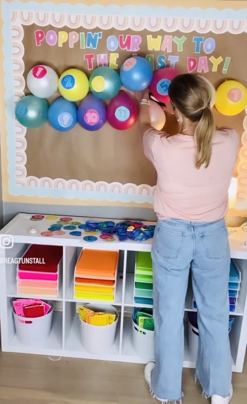 End of the School Year Countdown Bulletin Board - Tunstall's Teaching