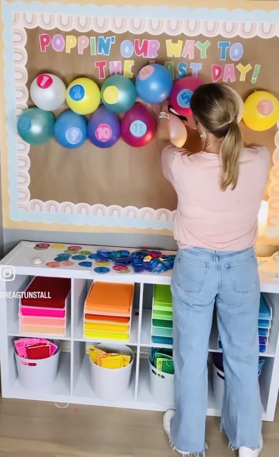 End of the School Year Countdown Bulletin Board - Tunstall's Teaching