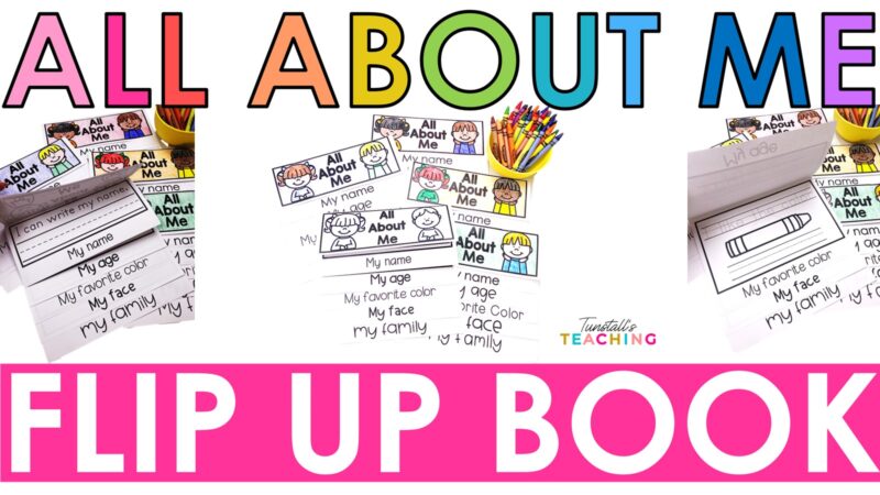 All About Me Flip Book for Back to School - Tunstall's Teaching