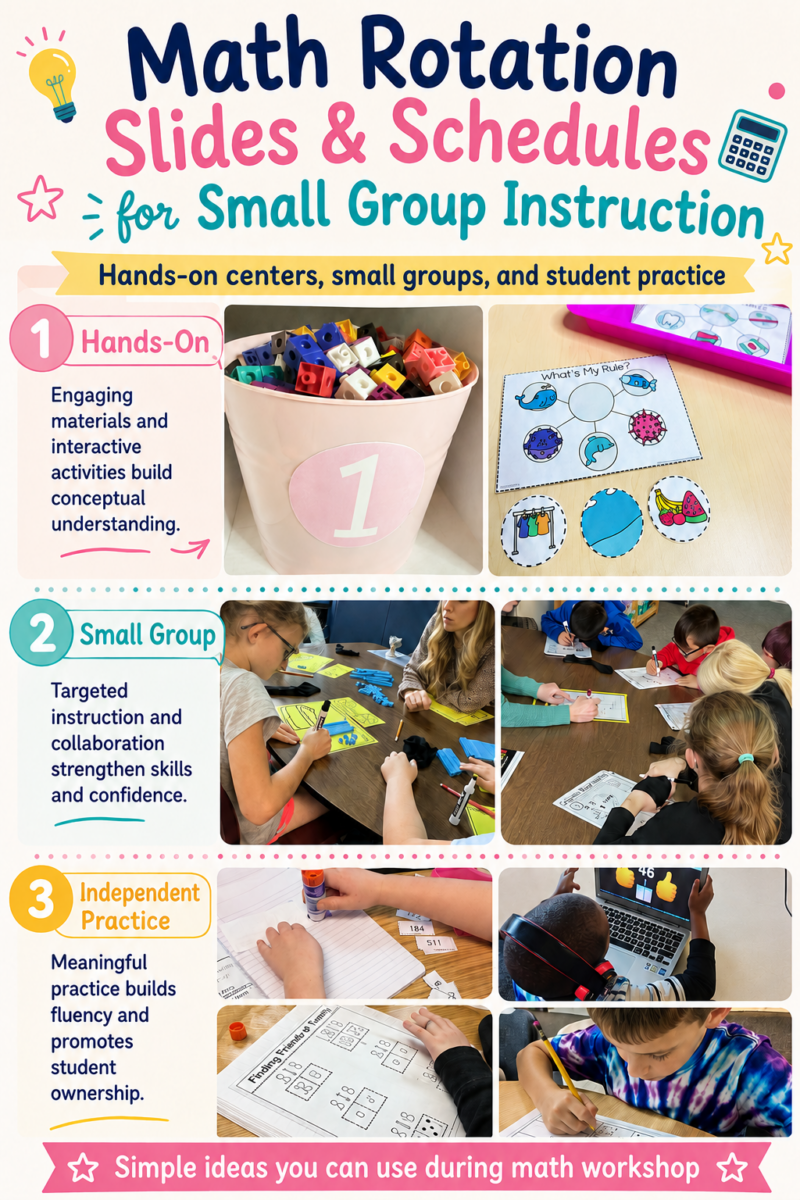 Math Rotation Slides and Schedules for Small Group Instruction ...