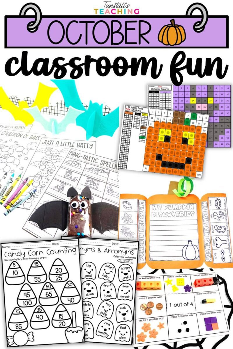 October Classroom Fun: Spooky, Math, & Fall-Themed Resources - Tunstall ...