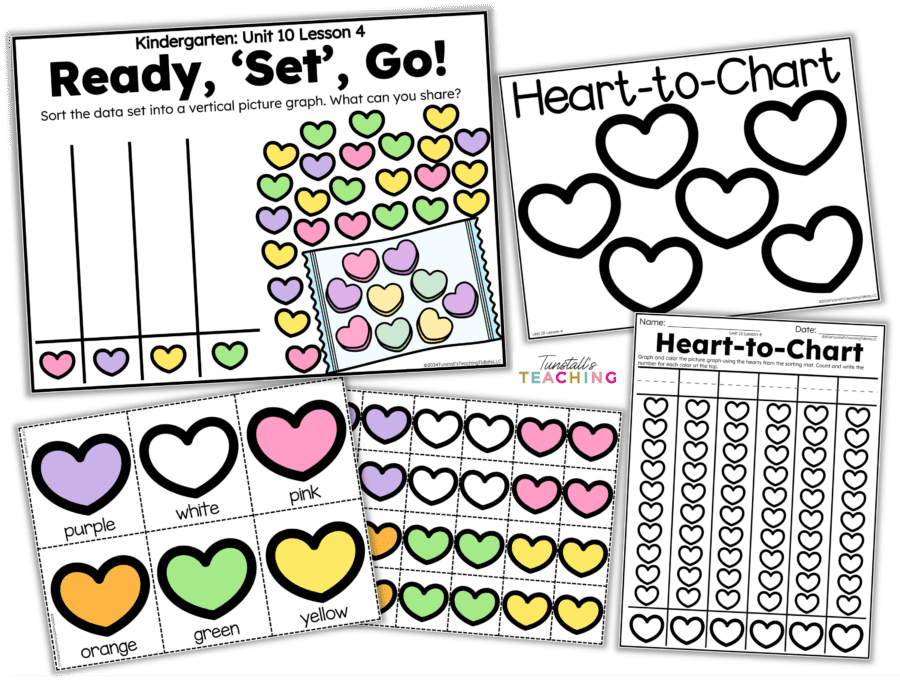 FREE Candy Hearts Graphing Lesson: Data & Math Printables for K-2 ...