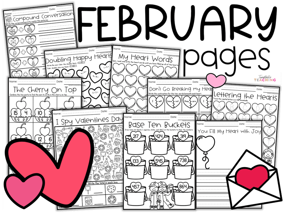 Differentiated Skill Pages for K-2: Seasonal Math and Literacy ...